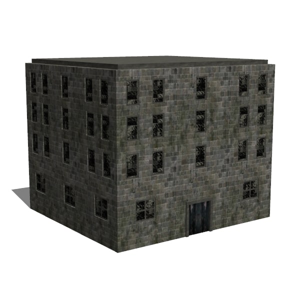 victorian workhouse 3d model