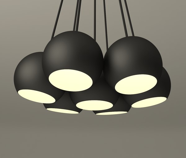 3ds max hanging lamp set design
