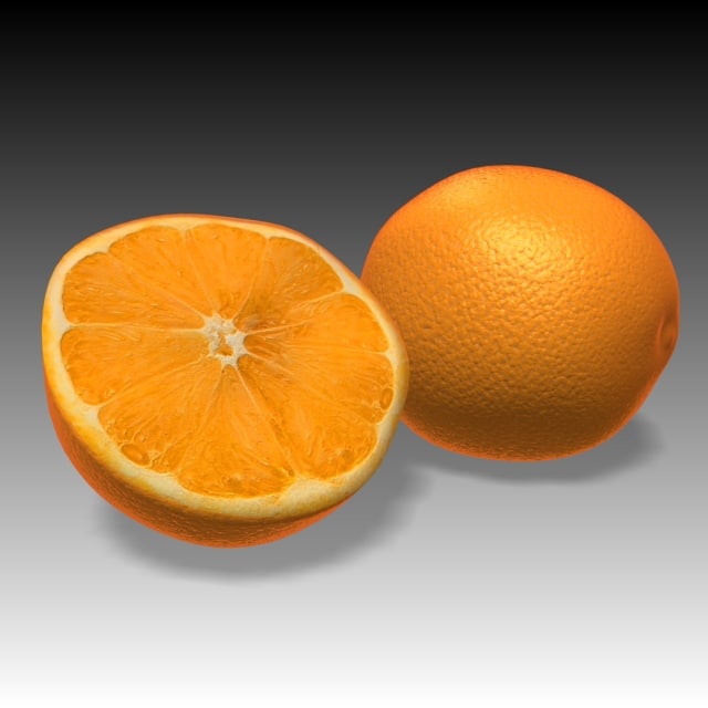 3d orange model