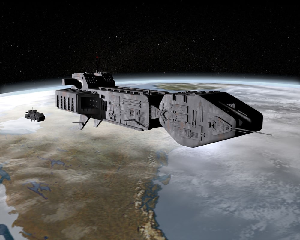 transport spaceship 3d 3ds