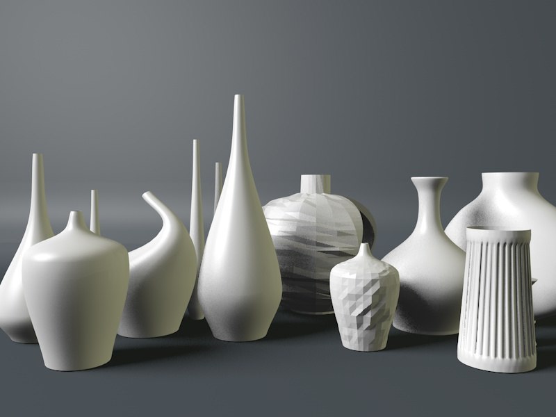 modern vase 3d c4d
