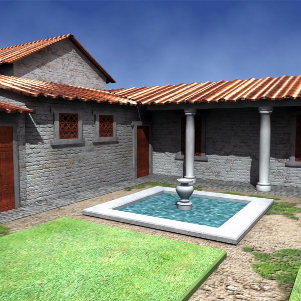 3d max roman villa rustica
