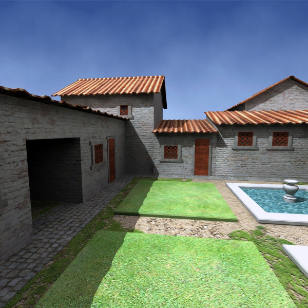 3d max roman villa rustica