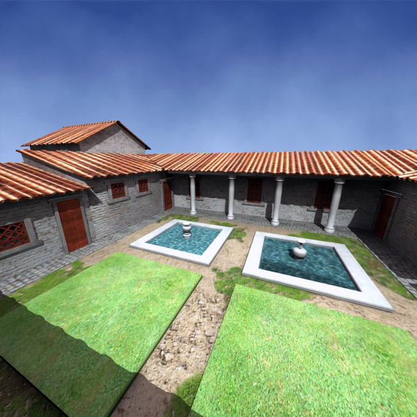 3d max roman villa rustica