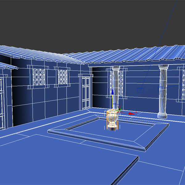 3d max roman villa rustica