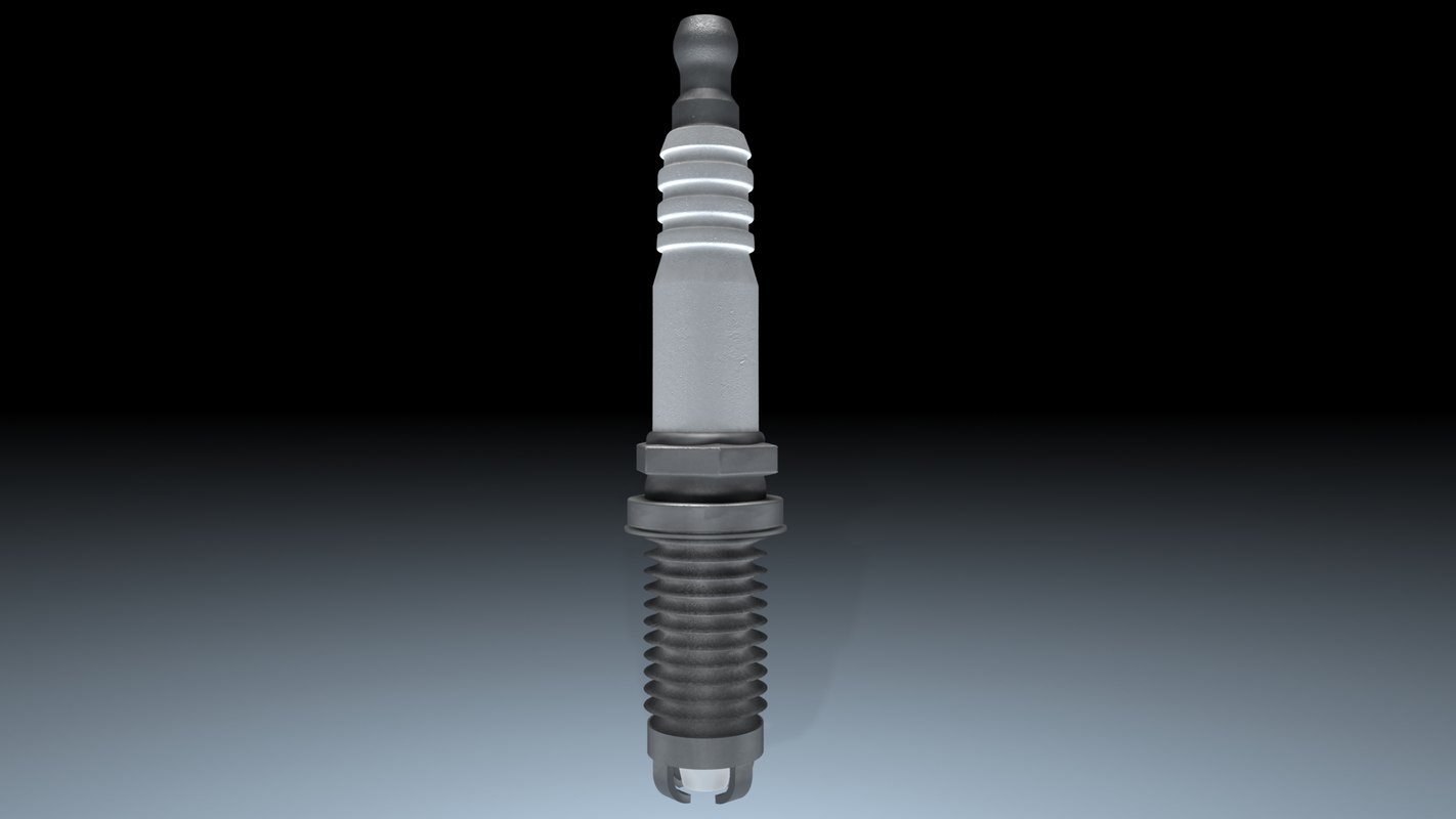 free spark plug 3d model