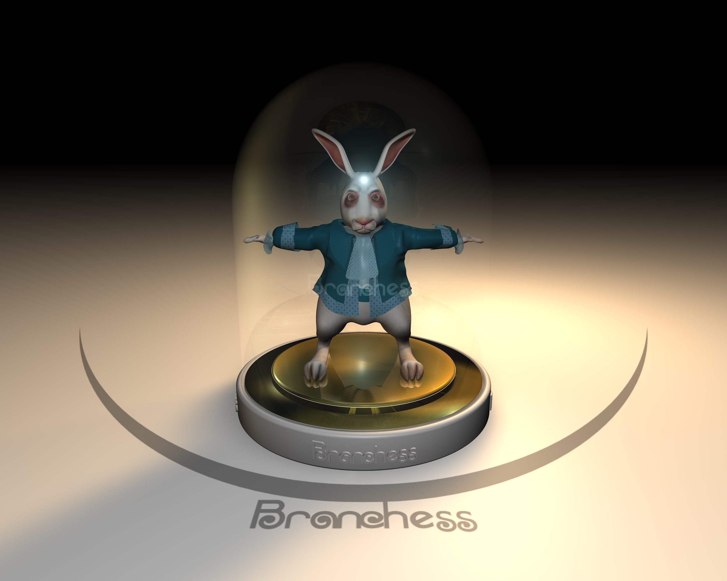 3d model rabbit alice animation