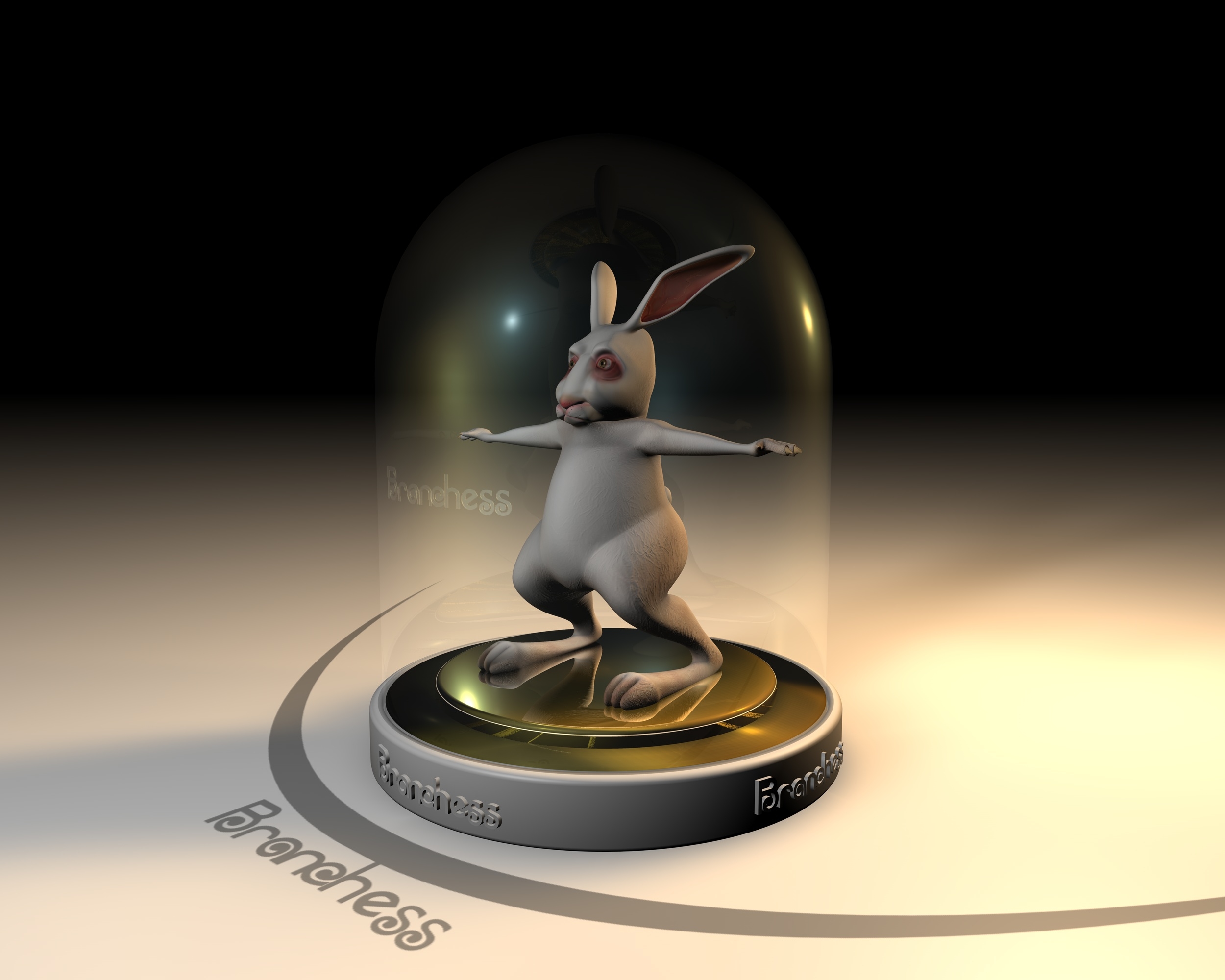 3d model rabbit alice animation