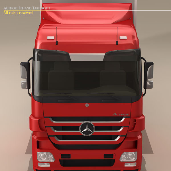 3d truck actros model
