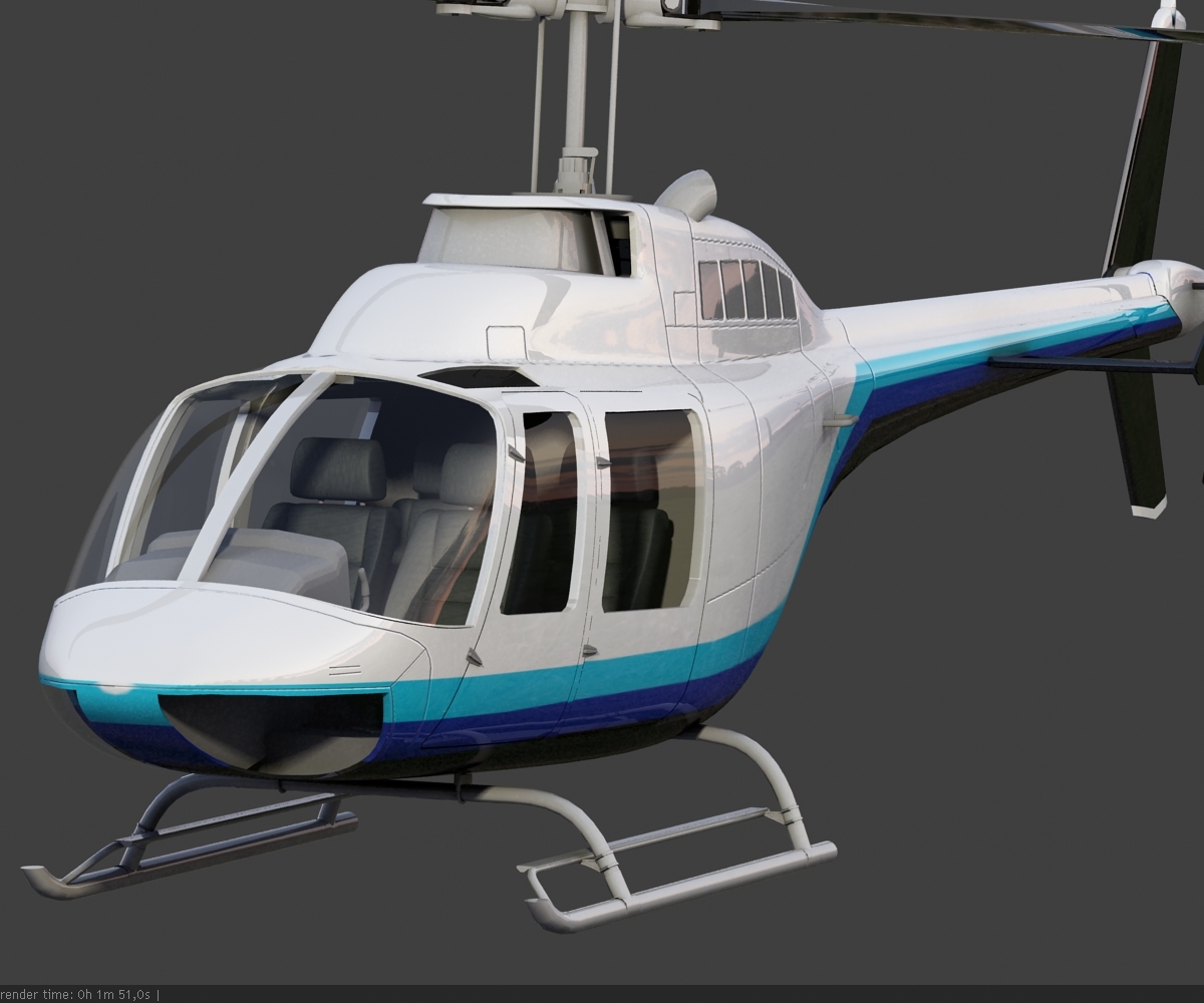 3d bell 206 model