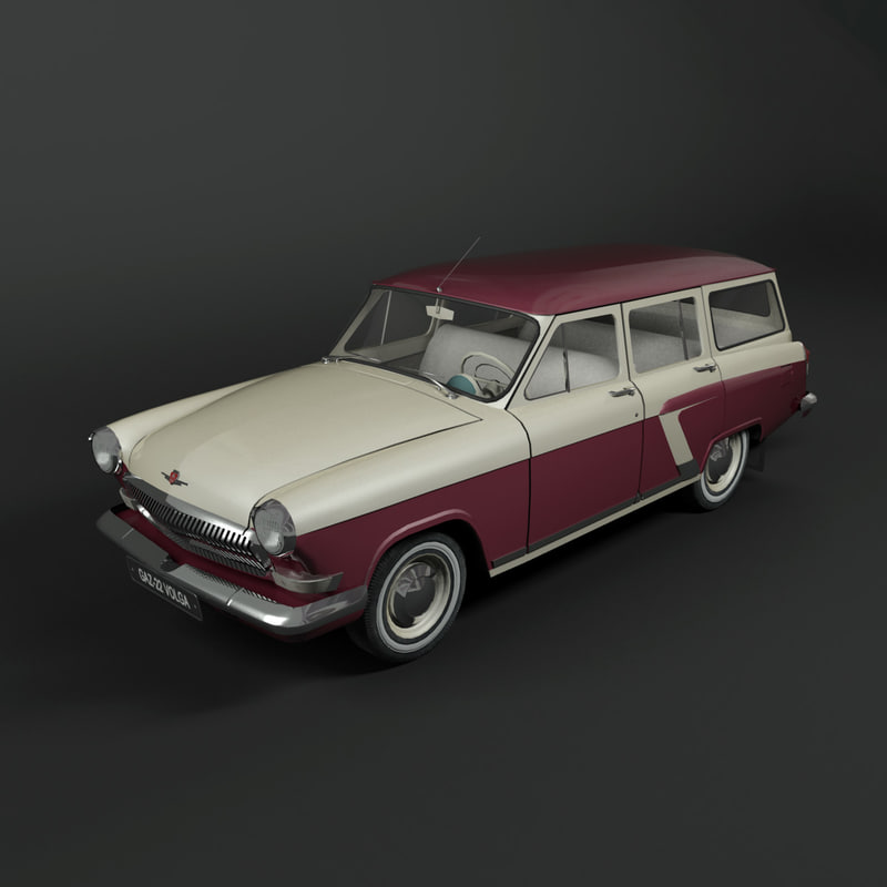 3dsmax gaz-22 volga car