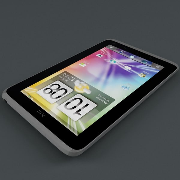htc flyer tablet 3d model