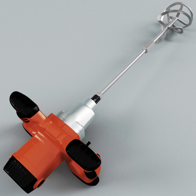 industrial electric hand mixer 3d model
