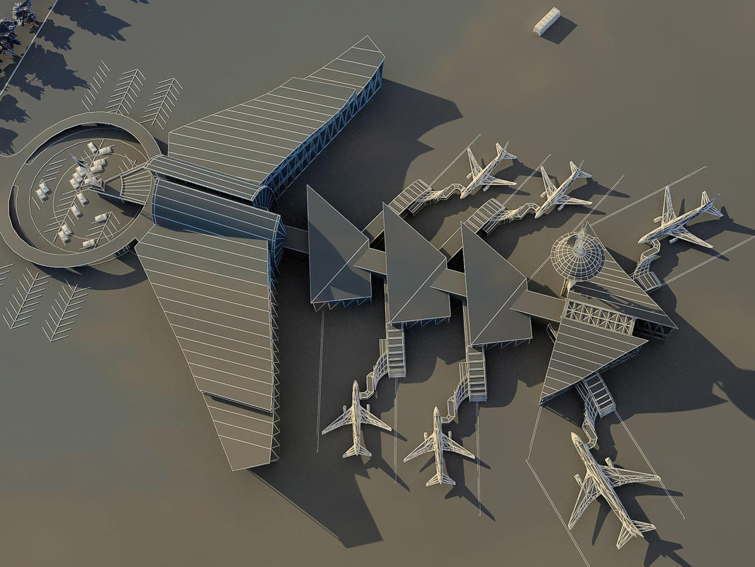 3d model airport