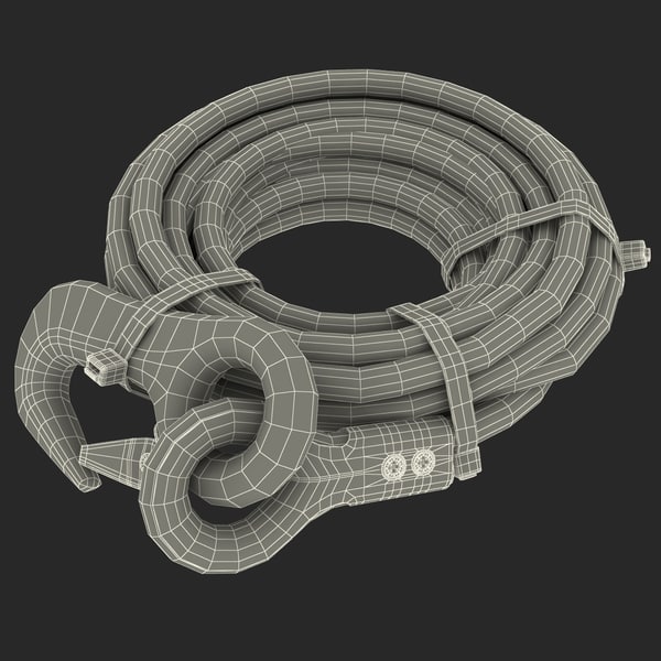 steel wire rope 3d model