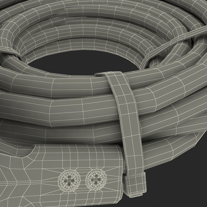 steel wire rope 3d model