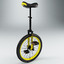 3ds yellow unicycle
