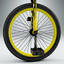 3ds yellow unicycle