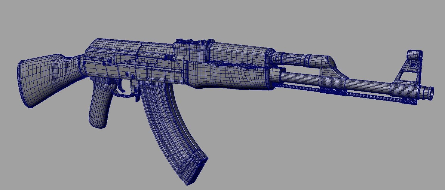 3d ak47 ak model
