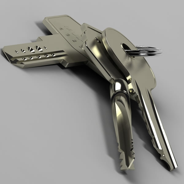 3d model key 07