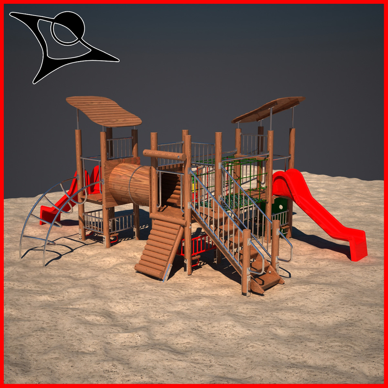 children playground 3d model