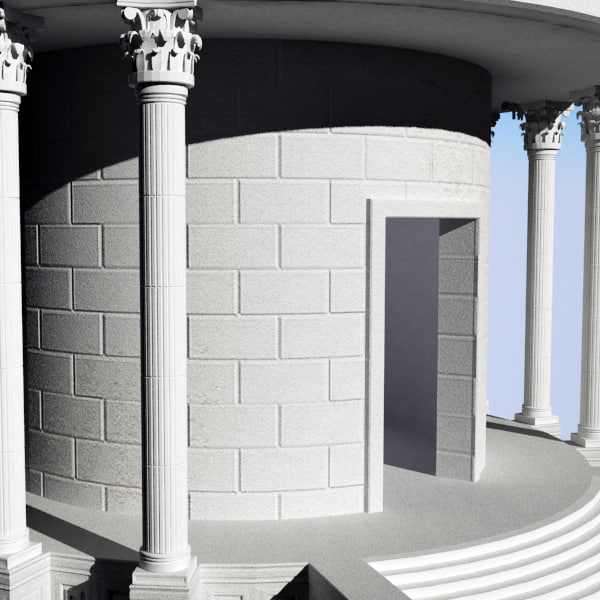 3d roman villa rustica