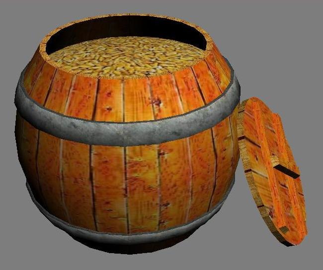 3dsmax wooden barrel