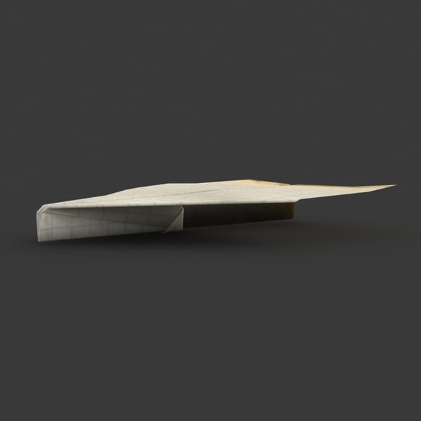 3ds max paper plane