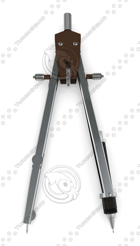 3d engineering compasses model