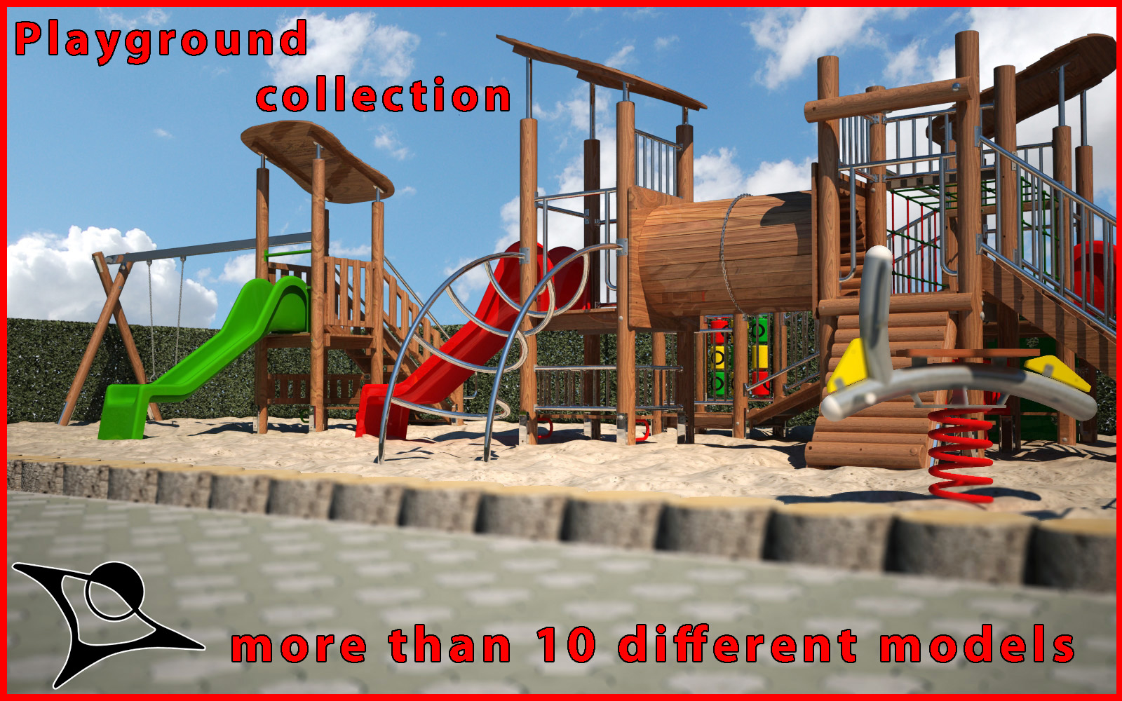 3d model children playground
