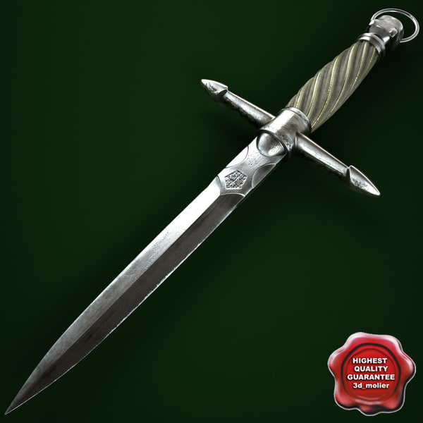 Tri-edge german dagger 3D - TurboSquid 1252524