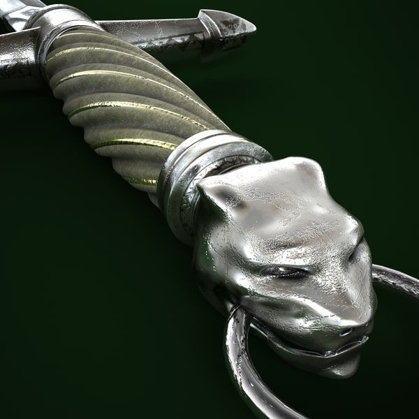 3ds max dagger modelled