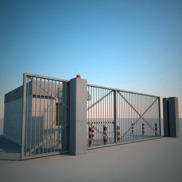 guard building gate obj