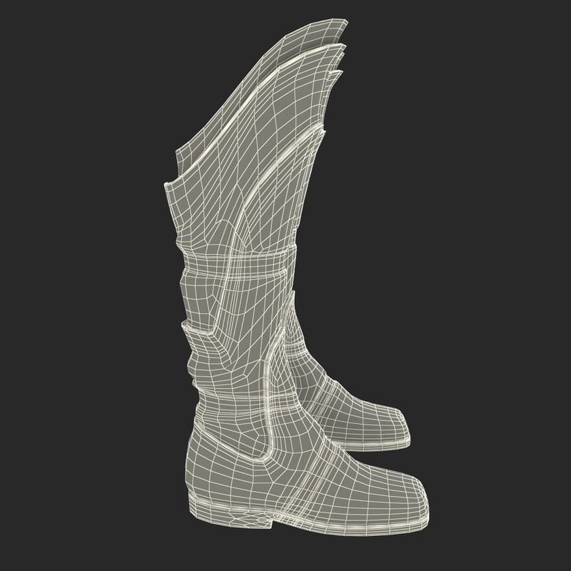 medieval boots 3d model