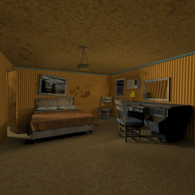 sleazy motel 3d obj