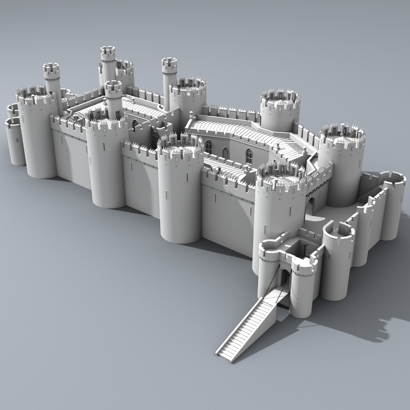 3ds max castle conwy