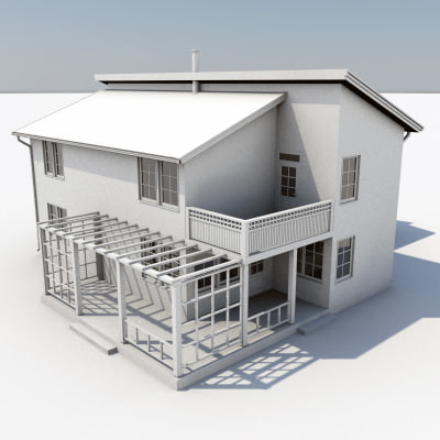 modelo 3d Casa de dos pisos 01 - TurboSquid 610245
