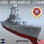 uss arkansas cgn-41 sh-60 3d model