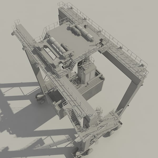 rtg crane 3d model