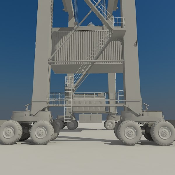 rtg crane 3d model