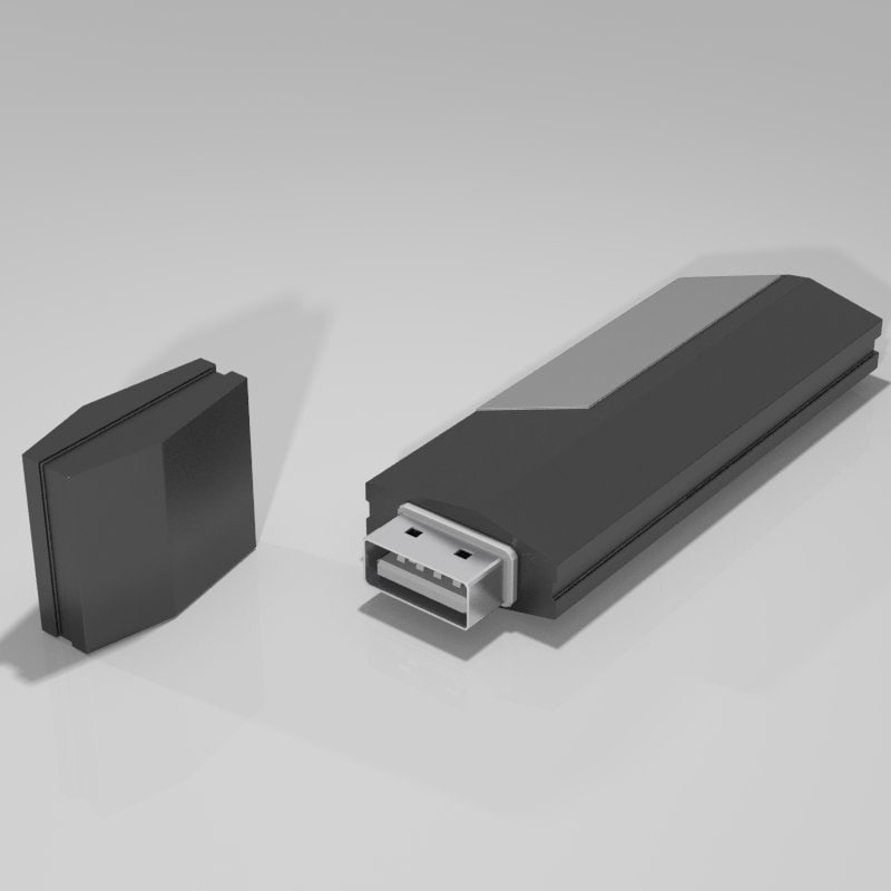 usb flash drive 3d 3ds
