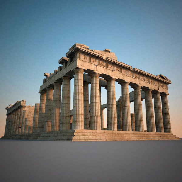 parthenon v2 3d model