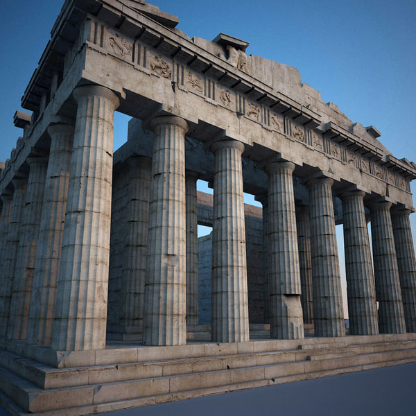 parthenon v2 3d model