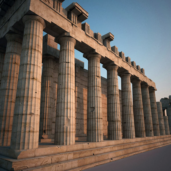 parthenon v2 3d model