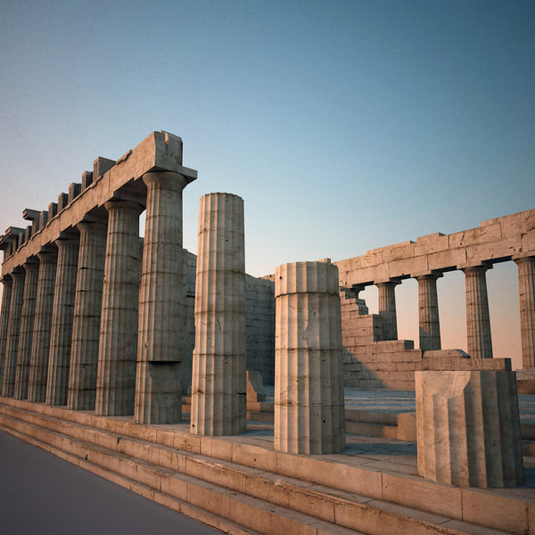 parthenon v2 3d model