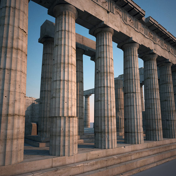 parthenon v2 3d model
