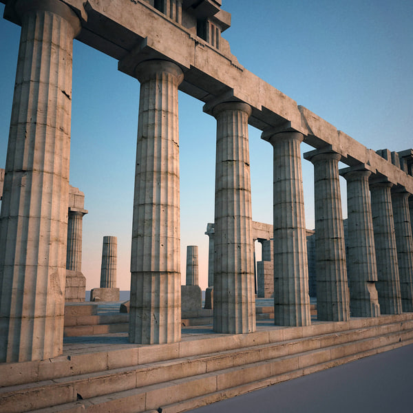parthenon v2 3d model