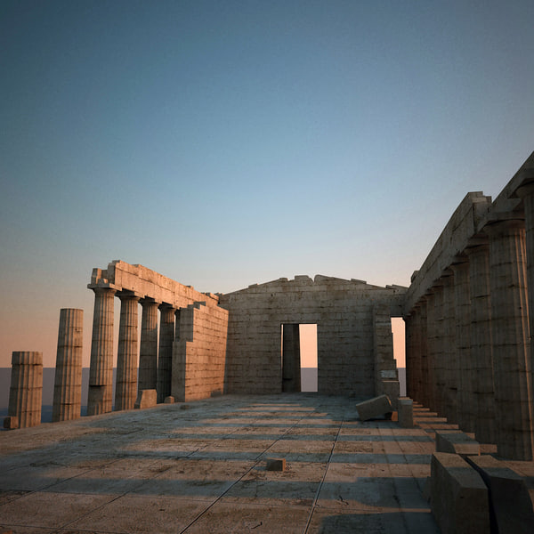 parthenon v2 3d model
