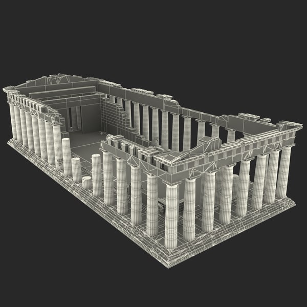 parthenon v2 3d model