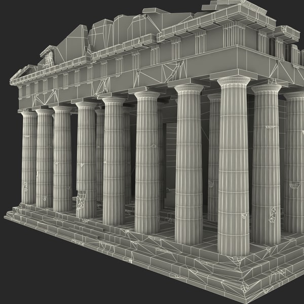 parthenon v2 3d model